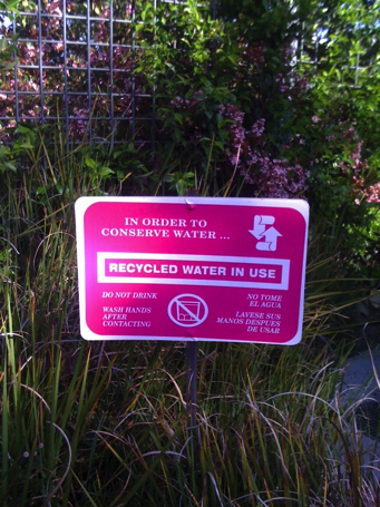 Recycled Water Sign – CURes Blog